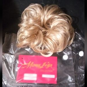 MONA LISA | Hair | Mona Lisa Wavycurly Blonde Messy Bun Hair Scrunchie ...